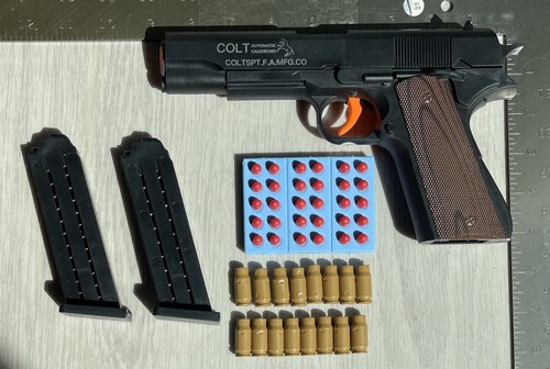 Realistic Toy Gun Colt 1911 Shell Ejecting EVA Foam Blaster Pistol 2 ...