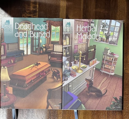 Victorian Mansion Flower Shop Mysteries Books Hardcover DJ Deadhead ...