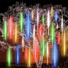 144LED Meteor Shower Rain String Light Tree Garden Party Xmas Outdoor ...