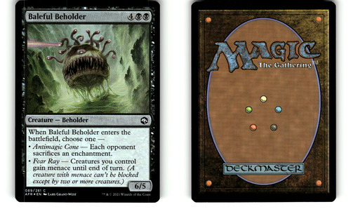 MTG Forgotten Realms Card Baleful Beholder Foil AFR 089/281 C | eBay