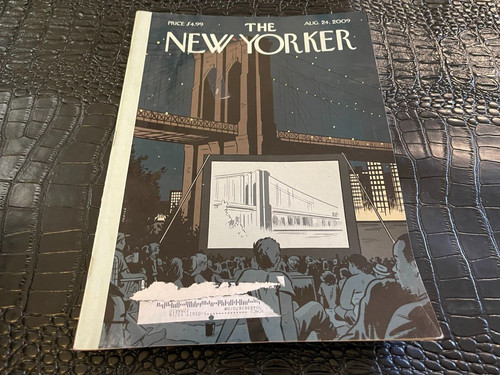 OCTOBER 24 2009 NEW YORKER vintage magazine - OUTDOOR MOVIE | eBay