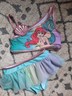 Disney Princess ARIEL Swim Bathing Suit 4 5 FLOUNDER | eBay