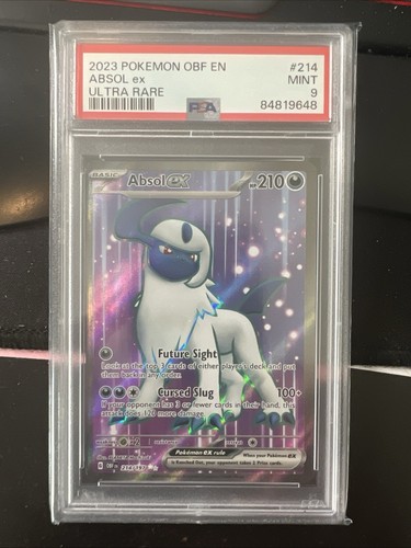 Absol EX 214/197 Full Art MINT PSA 9 Pokemon SV Obsidian Flames - 2023 ...