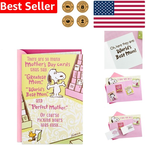 Funny Mom Mother's Day Card: Snoopy Woodstock Cartoon, Personalized ...