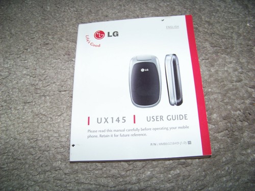 LG Hand Held Cell Phone UX145 User Guide | eBay