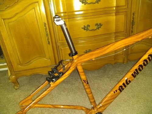 SEATPOST ONLY bmx SE BIKES Woody brown new take off PK RIPPER quadangle ...