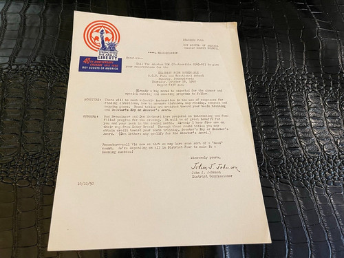 1950 BOY SCOUTS OF AMERICA letterhead (MISC1345) | eBay