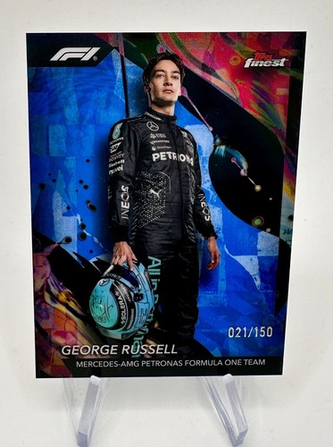 Topps Finest Formula 1 2024 F1 # George Russell # Blue Refractor ...