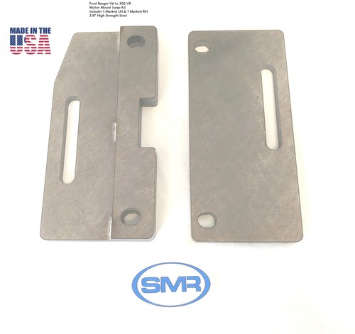 Ford Ranger V6 to V8 302 swap motor mounts kit 1998 - 2012 3/8" HSST ...