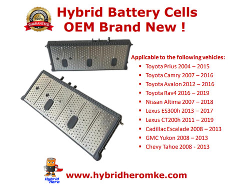 Pair of NEW OEM Hybrid Battery Cell Lexus CT200h 2011 2012 2013 2014 ...