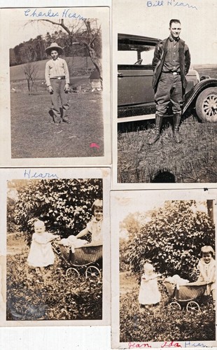 c1930 Bill, Charles, Jean and Ida Hearn 4 Snapshot Photographs | eBay