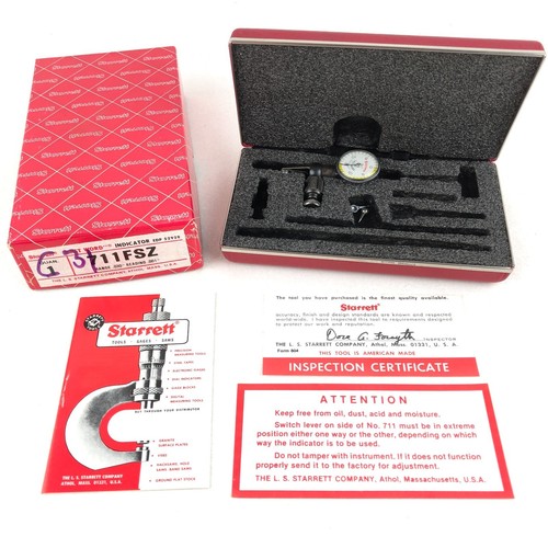 Starrett 711FSZ Last Word Dial Test Indicator, .030" Range, .001 ...