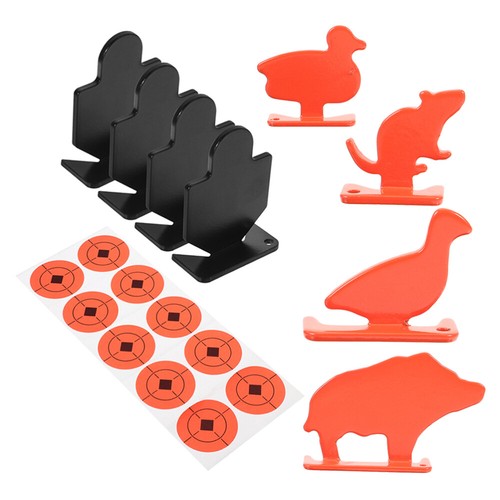 8pcs Stainless Steel Targets Small Duck Rat Pig Human Shaped Targets ...