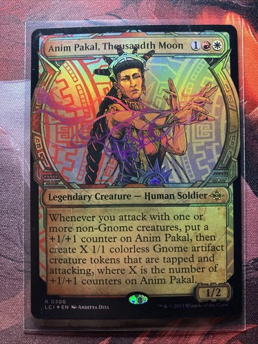 MTG Anim Pakal, Thousandth Moon FOIL Showcase Lost Caverns of Ixalan ...
