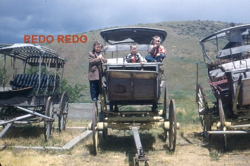 #XX102 -Vintage 35mm Slide Photo- Virginia City Wagons -Red Kodachrome ...