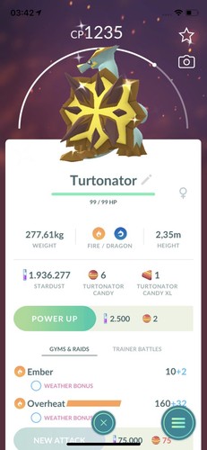 Pokémon Go Shiny Turtonator - Trade 1mil stradust ( Unregistered ...