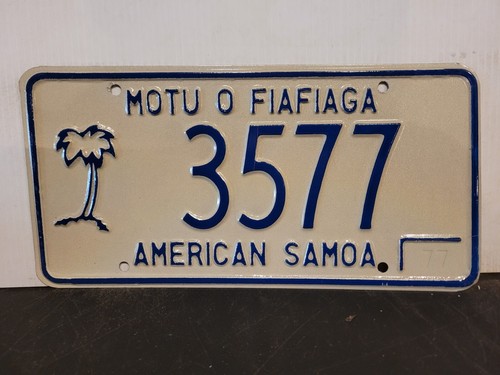 1978 American Samoa License Plate Tag Original | eBay