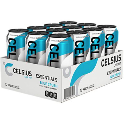 CELSIUS ESSENTIALS, Sparkling Blue Crush 16 fl oz (Pack of 12) | eBay