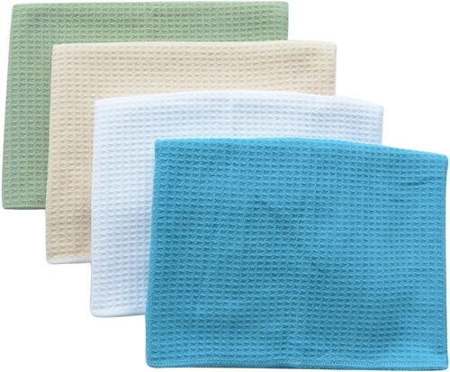 4 Microfiber Cleaning Cloth, Rag, High Absorbent Towels for Kitchen ...