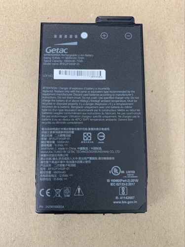 GETAC B360 LITHIUMION RECHARGEABLE BATTERY 6900mAh | eBay