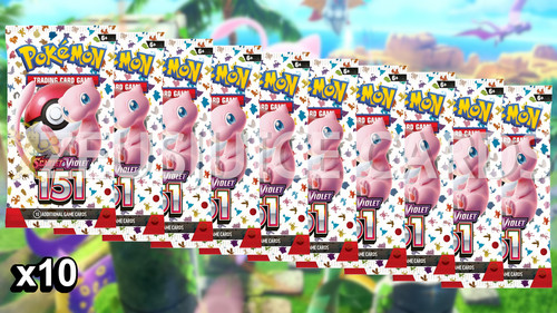 Pokemon 151 Scarlet & Violet Sealed Booster Pack Set of 10 - English ...