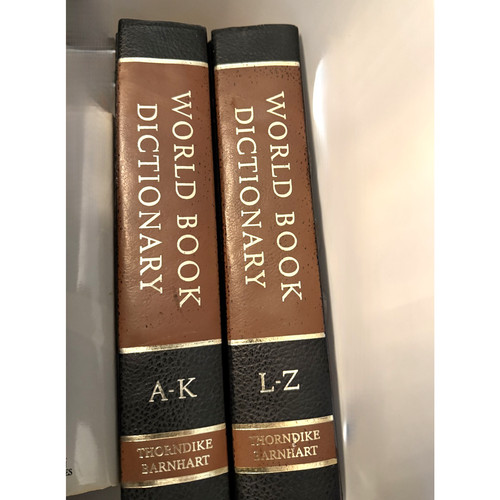 World Book Dictionary 1976 A-Z Thorndike-Barnhart Hardcover Set of 2 ...