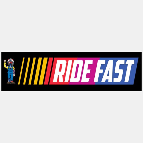 Ronnie Mac: Ride Fast Bumper Sticker | eBay