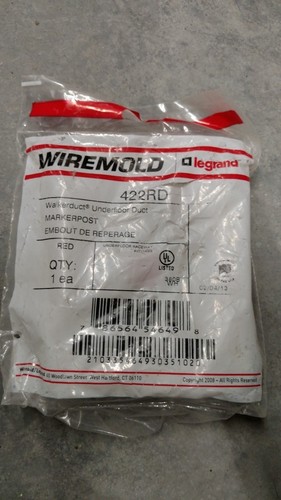 Wiremold Walker 422RD WalkerDuct MarkerPost, Red Post **Free Shipping ...