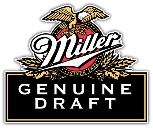 Miller Logo Sticker Car Bumper Decal - 9'', 12'' or 14'' | eBay