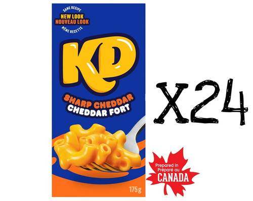 24 - 175g Boxes KD Sharp Cheddar KRAFT DINNER Canadian Made FRESH ...