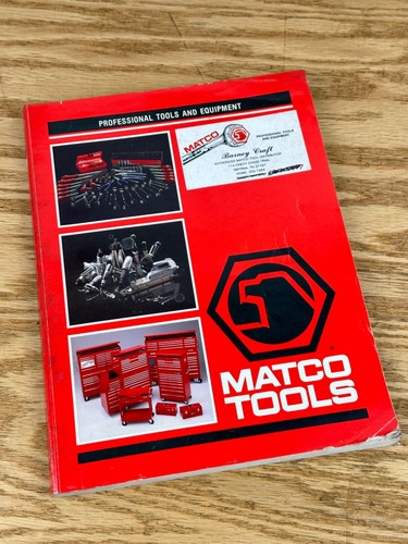 Vintage Product Catalog MATCO TOOLS Equipment 1989 Mechanic Garage 336 ...