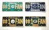 NFL Teams - #1 Football Fan Metal License Plate Tag Auto Car Truck Wall ...