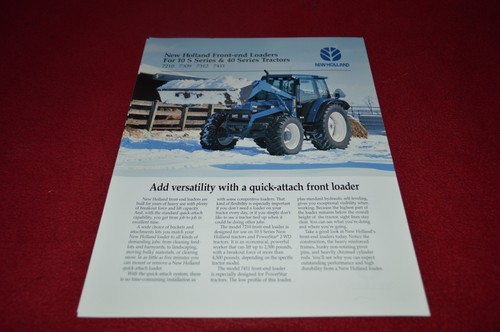 New Holland 7210 7309 7312 7411 Loader Dealers Brochure YABE11 | eBay
