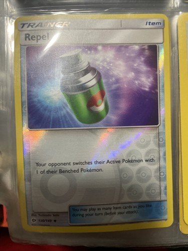 Pokémon TCG Repel Sun & Moon Base Set 130/149 Reverse Holo Uncommon | eBay