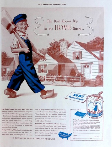 Dutch Boys Paints Print Ad from 1942 | eBay