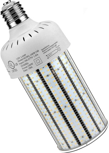 100W LED Corn Light Retrofit Bulb Commercial Canopy Box lights E39 ...