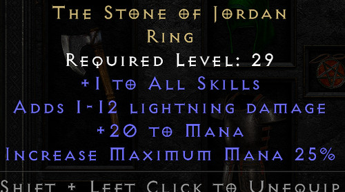 Diablo 2 Resurrected Stone of Jordan Ring SOJ PC Diablo II D2R | eBay