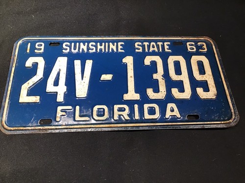 Florida License Plate 1963 Saint Lucie County | eBay