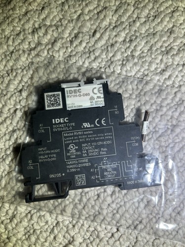 IDEC RV1H-G-D60 Relay with SV1H-07L-3 base (pack of 10) | eBay