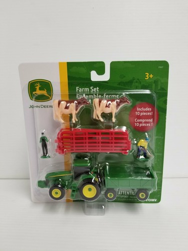 TBEK37657 John Deere ERTL 10-piece Farm Set - Red Fence | eBay