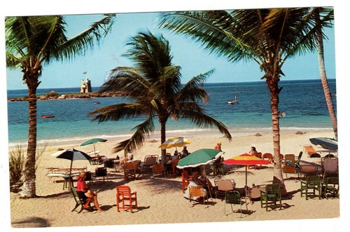 Postcard Tower Isle Hotel Beach Scene Ocho Rios Jamaica BWI Early 1960 ...