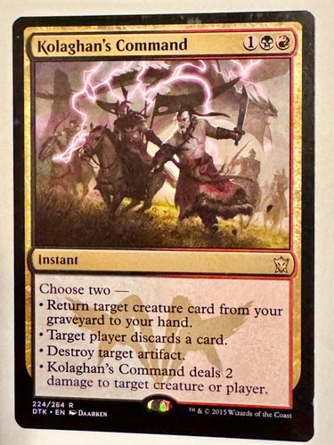 Magic the Gathering MTG Kolaghan's Command (224) Dragons of Tarkir MP ...