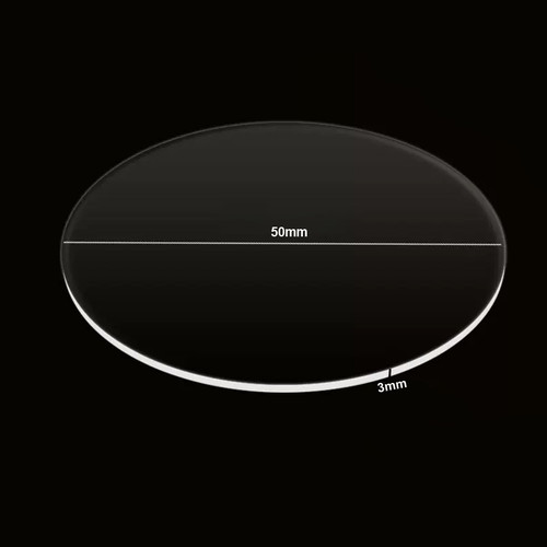 10 X Clear Acrylic Round Perspex Plastic Sheet 3mm Thick Panels 50mm ...