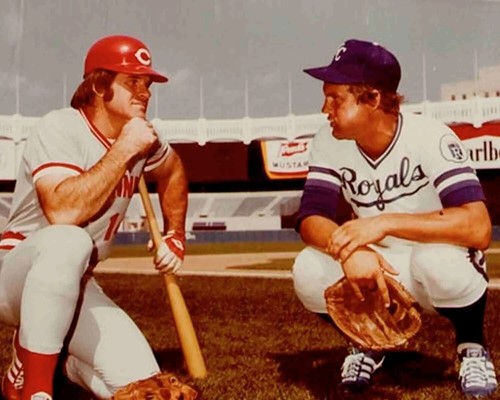 Pete Rose Greg Brett Baseball Players Vintage 8x10 Picture Celebrity ...