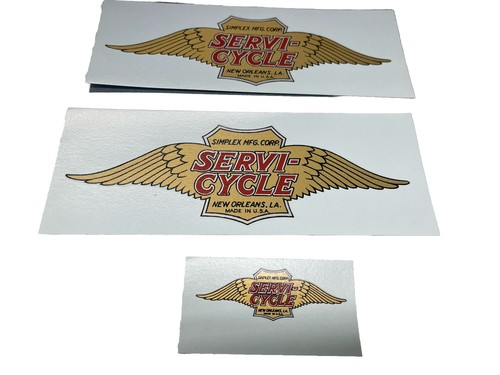 New SIMPLEX Servi-Cycle Tank Decal Set water slide Gold | eBay
