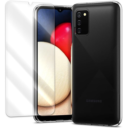 Heavy-Duty Screen Protector Film and TPU Case for Samsung Galaxy A02s ...