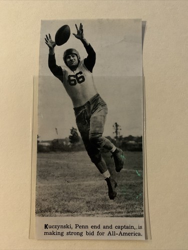 Bert Kuczynski Pennsylvania Penn Quakers 1942 S&S Football Pictorial CO ...