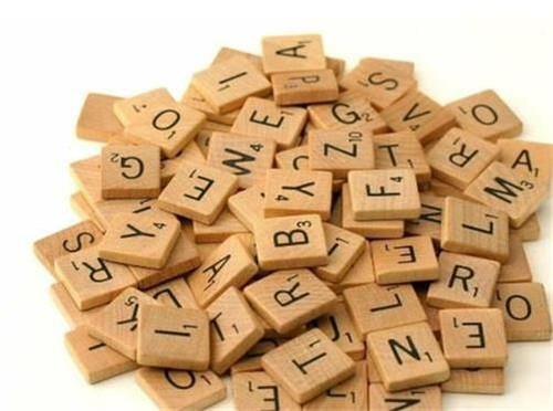 100 Wood Lettter Scrabble Tiles from Old Scrabble Game | eBay