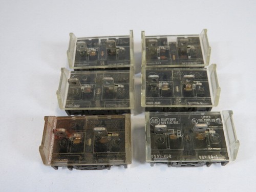 Allen-Bradley 800T-XD2 Series C Contact Block 1NC No Screws Lot of 6 ...