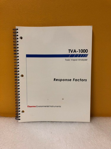 Thermo Environmental 50039 TVA-1000 Toxic Vapor Analyzer Response ...